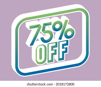 314 75 off sale stamp Images, Stock Photos & Vectors | Shutterstock