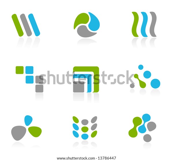 Green Blue Logo Icons: เวกเตอร์สต็อก (ปลอดค่าลิขสิทธิ์) 13786447 ...
