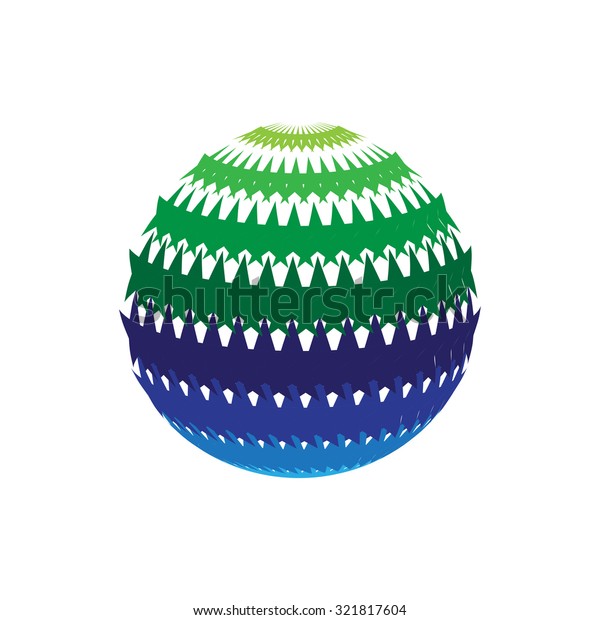 Green Blue Stars Background Logo Design Stock Vector (Royalty Free ...