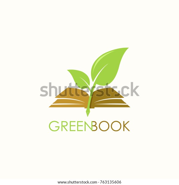 Green Book Ecology Botany Logo Stock Vector (Royalty Free) 763135606 ...