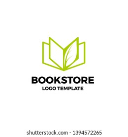 Green Book Logo Design Template Book Stock Vector (Royalty Free ...