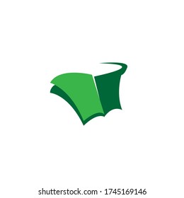 Green Book Logo Design Template Stock Vector (Royalty Free) 1745169146 ...