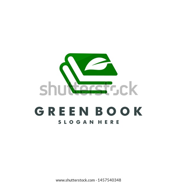 Green Book Logo Icon Design Vector: vector de stock (libre de regalías ...