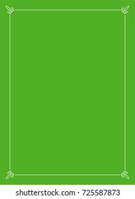 Green Border Frame Book Cover Vector Stock Vector (Royalty Free) 730287109