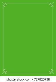 Green Border Frame Book Cover Vector Stock Vector (Royalty Free) 727820938
