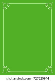 Green Border Frame Book Cover Vector Stock Vector (Royalty Free ...