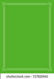 Green Border Frame Book Cover Vector Stock Vector (Royalty Free ...