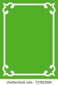 Green Border Frame Book Cover Vector Stock Vector (Royalty Free ...