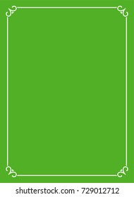 Green Border Frame Book Cover Vector Stock Vector (Royalty Free) 727820938