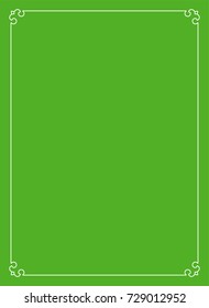 Green Border Frame Book Cover Vector Stock Vector (Royalty Free ...