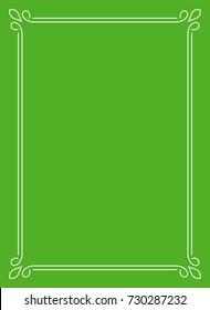 Green Border Frame Book Cover Vector Stock Vector (Royalty Free ...