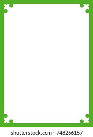 Green Border Frame Book Cover Vector Stock Vector (Royalty Free ...