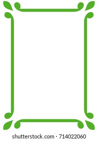 Green Border Frame Vector Vintage Stock Vector (Royalty Free) 714022060 ...
