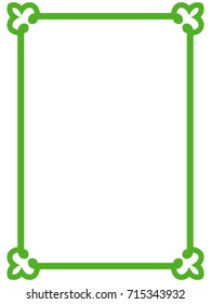 Green Border Frame Vector Vintage Stock Vector (Royalty Free) 715343932 ...