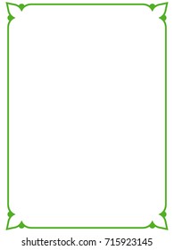 Green Border Frame Vector Vintage Stock Vector (Royalty Free) 715923145 ...