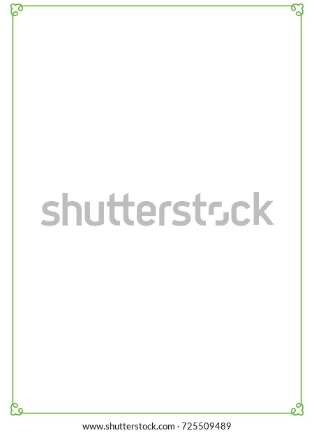 Green Border Frame Vector Vintage: vector de stock (libre de regalías ...