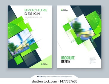 Green Brochure Cover Template Layout Design: Vector có sẵn (miễn phí ...