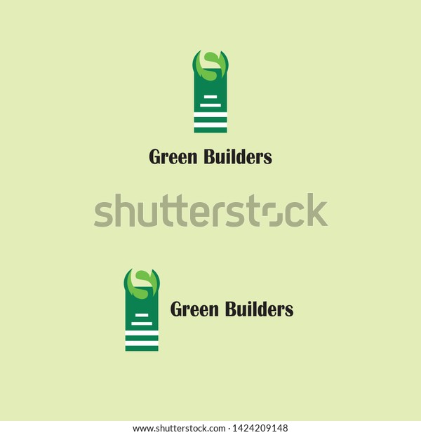Green Builders Logo Green Building Logo Stock Vector (Royalty Free ...