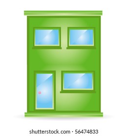 Green Building Icon Cartoon Stock Vector (Royalty Free) 56474833 ...