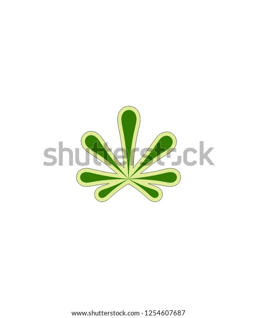 Green Cannabis Splash Logo Vector Illustration Stock Vector (Royalty ...