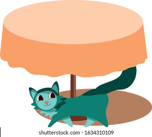 123 Cat under the table Stock Illustrations, Images & Vectors ...