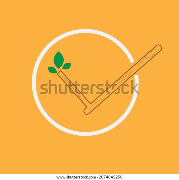 Green Check Label Vetor Logo Template Stock Vector (Royalty Free ...