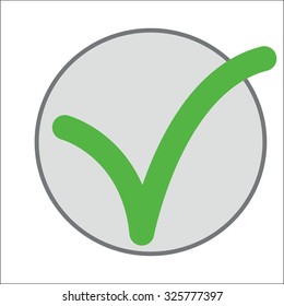 Vektor Stok Green Check Mark Icon Tick Symbol (Tanpa Royalti ...