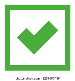 Green Check Mark Icon Stock Vector (Royalty Free) 1261316770 | Shutterstock