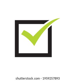 Green Check Mark Icon Circle Check Stock Vector (Royalty Free ...