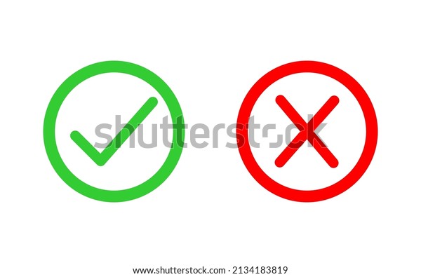 Marca de verificación verde Iconos OK: vector de stock (libre de ...