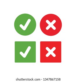 Check Mark Icon Approve Icon Disapprove 库存矢量图（免版税）1820208224 | Shutterstock