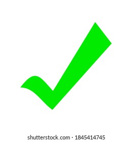 Green Check Mark Sign Hand Drawn Stock Vector (Royalty Free) 1845414745 ...