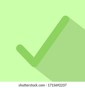 Green Check Mark Symbol Icon Approved Stock Vector (Royalty Free ...