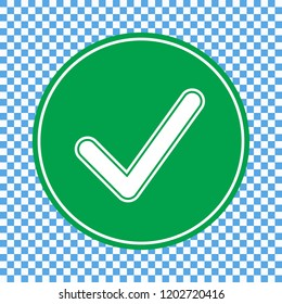 Green Checklist Icon Chec Mark Icon Stock Vector (Royalty Free) 1349902292