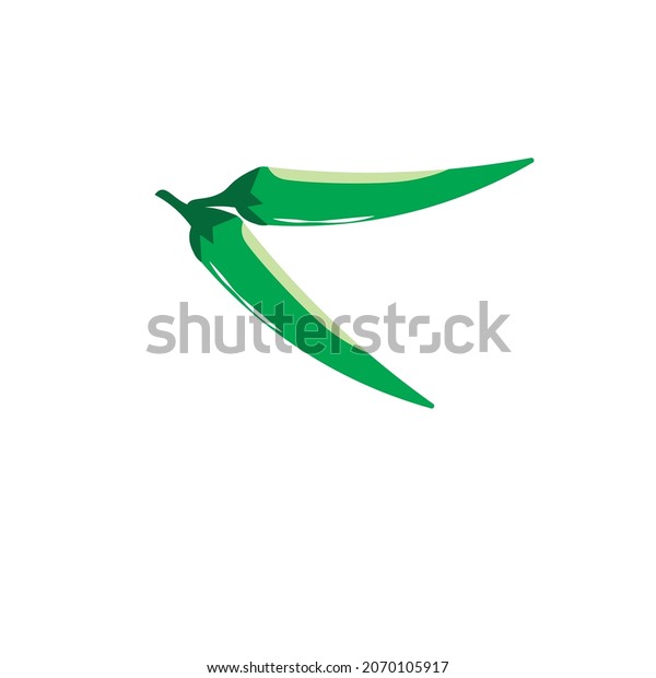 Green Chili Vector Image 2 Green Stock Vector (Royalty Free) 2070105917 ...