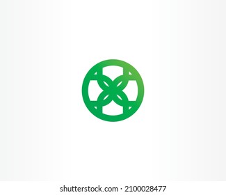 Green Circle Line Universal Icon Shape Stock Vector (Royalty Free ...