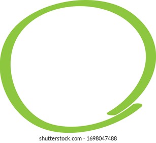 Green Circle Pen Draw Highlight Hand Stock Vector (Royalty Free ...