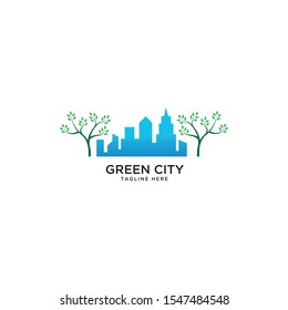 Green City Logo Design Template Stock Vector (Royalty Free) 1547484548 ...