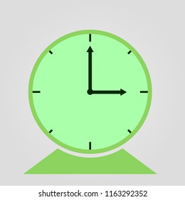 Green Clock Icom Vektor Stock Vector (Royalty Free) 1163292352 ...
