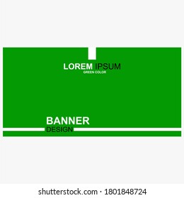 Green Color Banner Simple Model Stock Vector (Royalty Free) 1801848724 ...