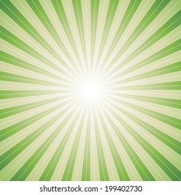Green Color Burst Background Vector Illustration Stock Vector (Royalty ...
