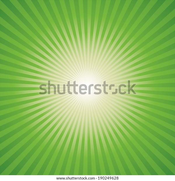 Green Color Burst Background Vector Illustration Stock Vector (Royalty ...