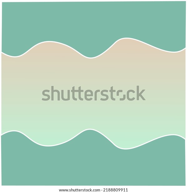 Green Color Frame Vectorused Photo Background Stock Vector (Royalty ...