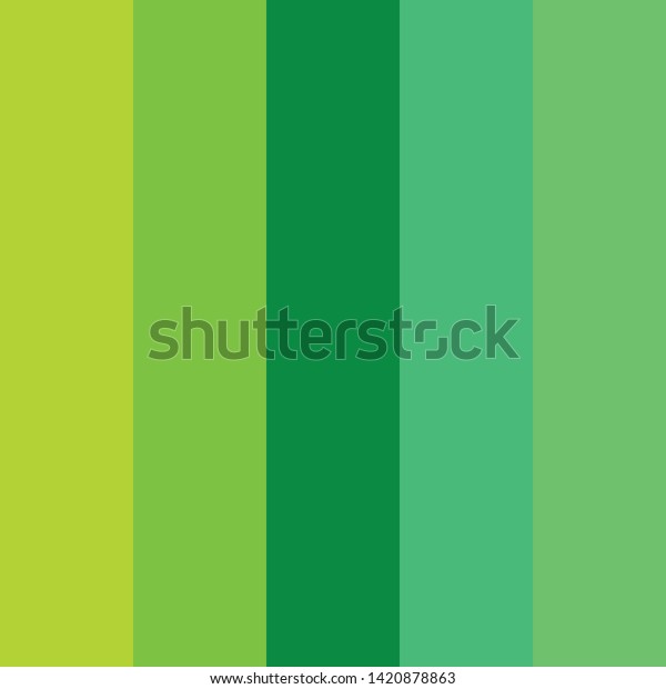 Green Color Palette Vector Illustration Stock Vector (Royalty Free ...