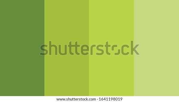 Green Color Palette Vector Illustration Stock Vector (Royalty Free ...