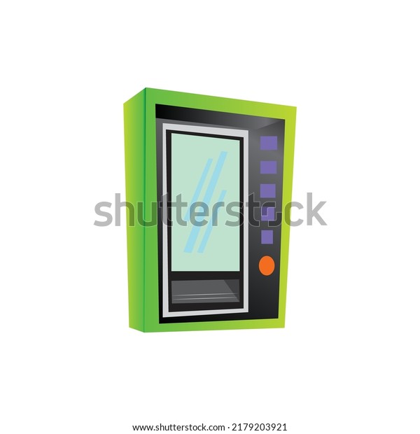 Green Color Vending Machine Graphic Suitable Stock Vector (Royalty Free ...