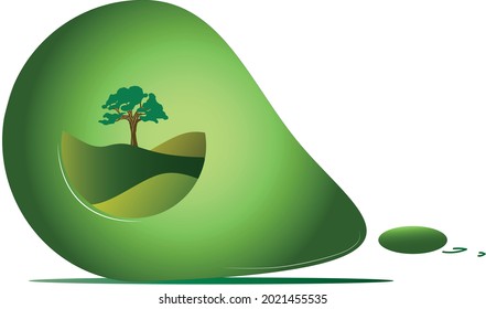 Green Compact City Green Tree Stock Vector (Royalty Free) 2021455535 ...