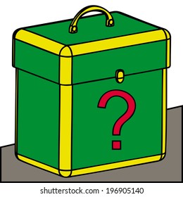 Green Container Question Mark On White Stock Vector (Royalty Free ...