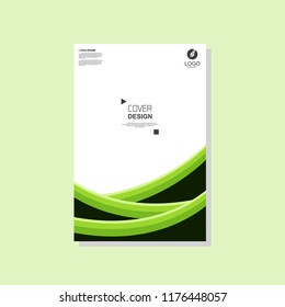 Green Cover Template Vector Brochure Flyer Stock Vector (Royalty Free ...