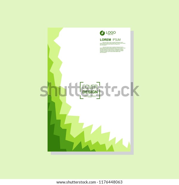 Green Cover Template Vector Brochure Flyer Stock Vector (Royalty Free ...